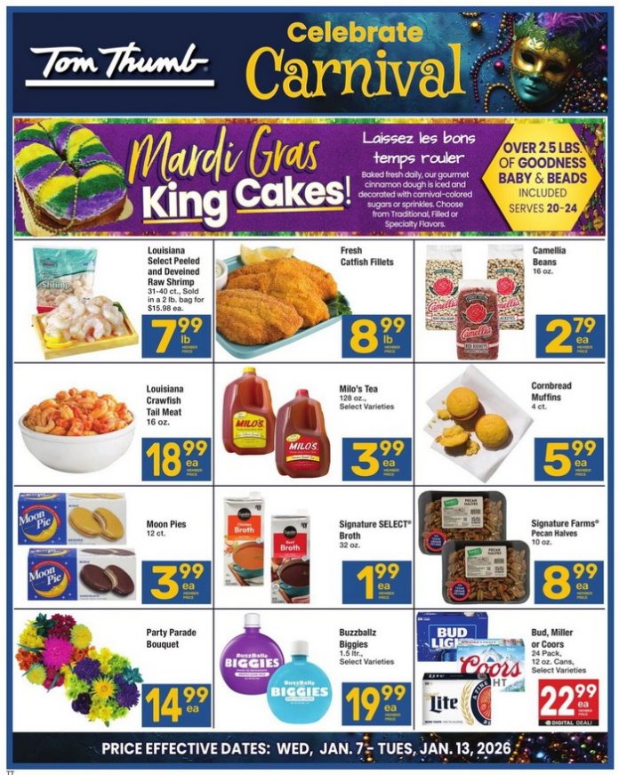 Tom Thumb Weekly Ad Jan 07 – Jan 13, 2026