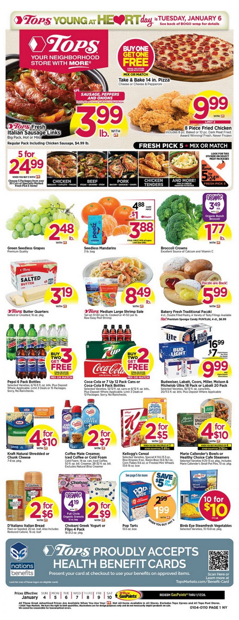 Tops Weekly Ad Jan 04 – Jan 10, 2026