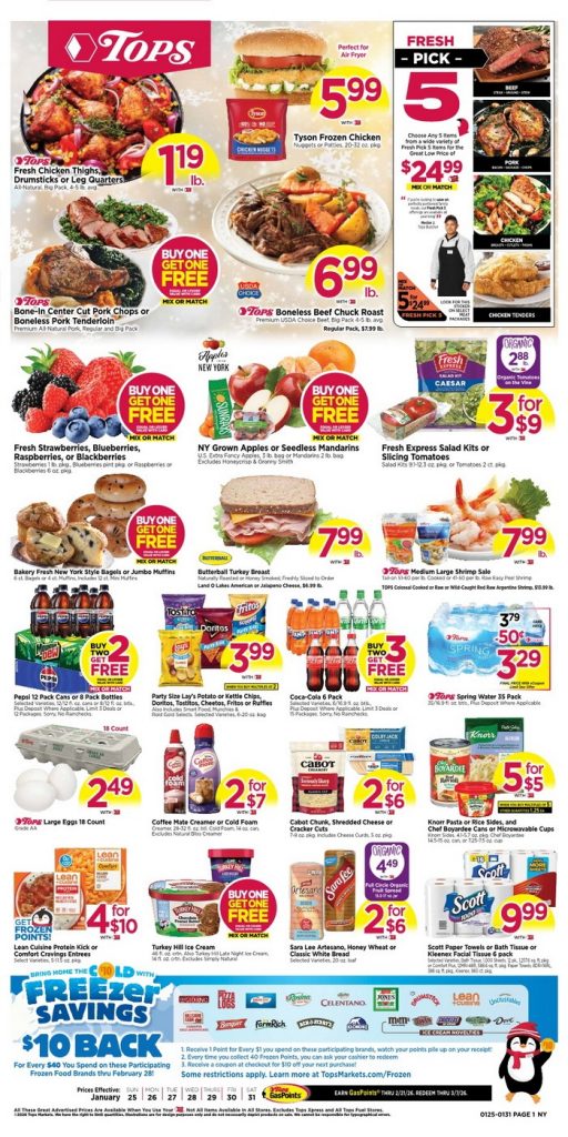 Tops Weekly Ad Jan 25 – Jan 31, 2026