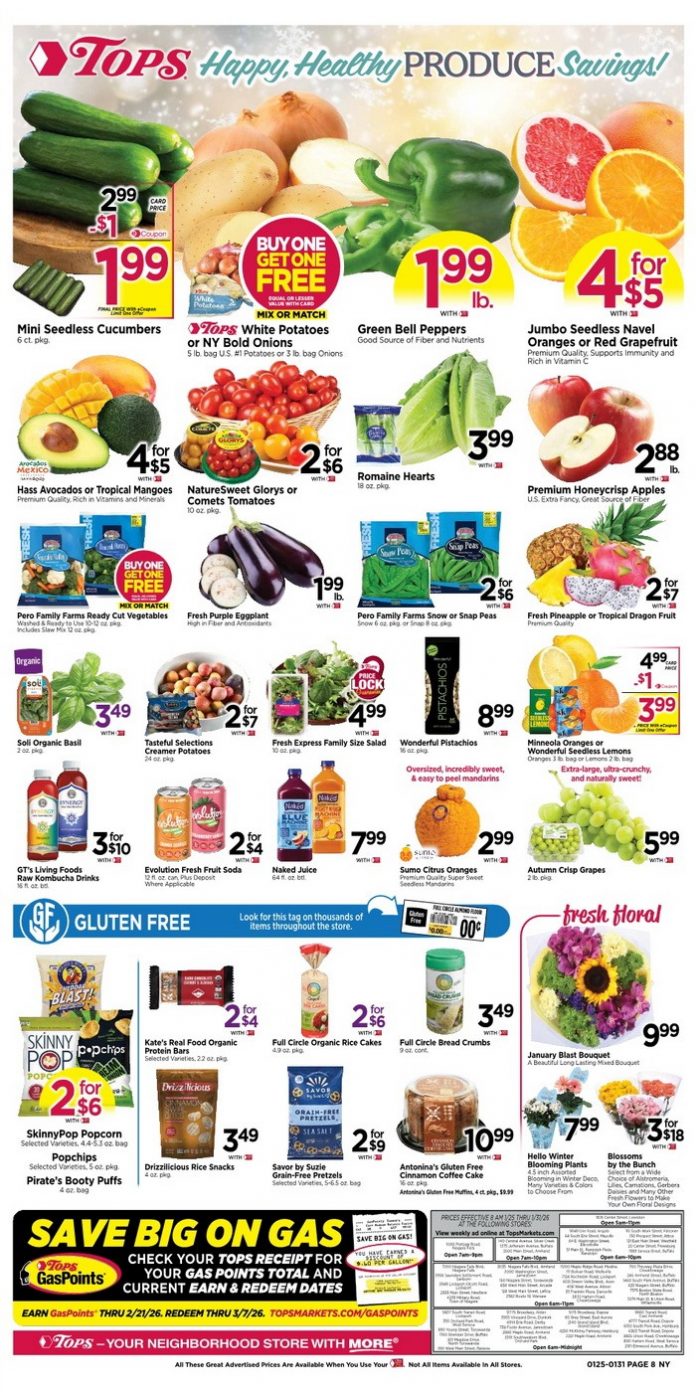 Tops Weekly Ad Jan 25 – Jan 31, 2026