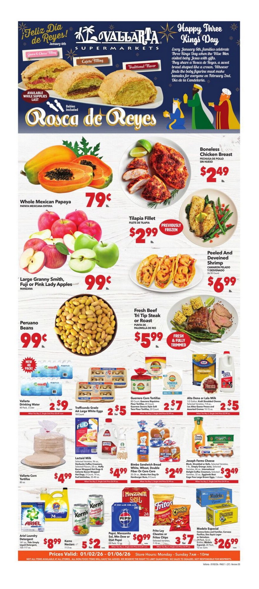 Vallarta Weekly Ad Jan 02 – Jan 06, 2026