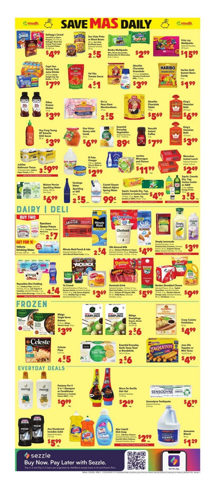 Vallarta Weekly Ad Jan 02 – Jan 06, 2026