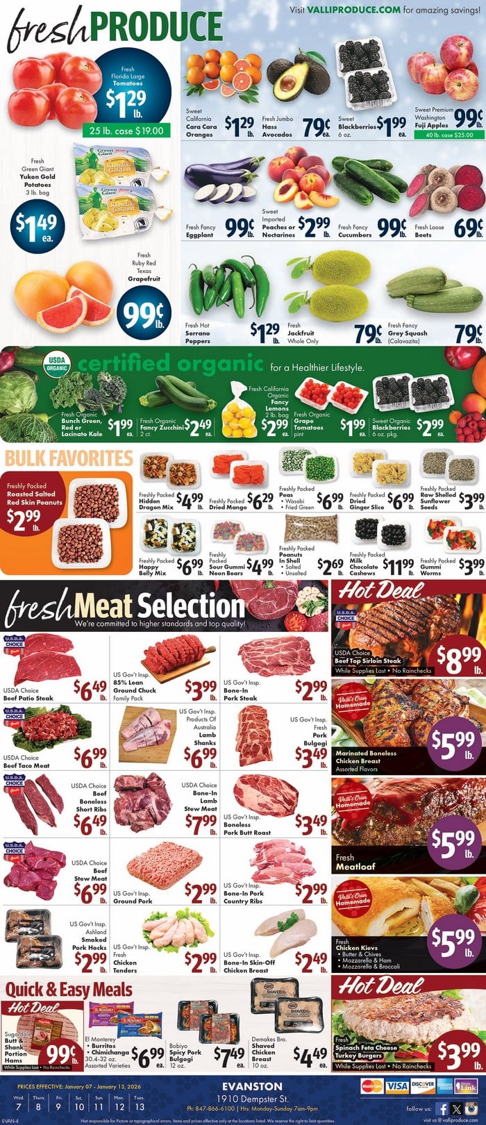 Valli Produce Weekly Ad Jan 07 – Jan 13, 2026