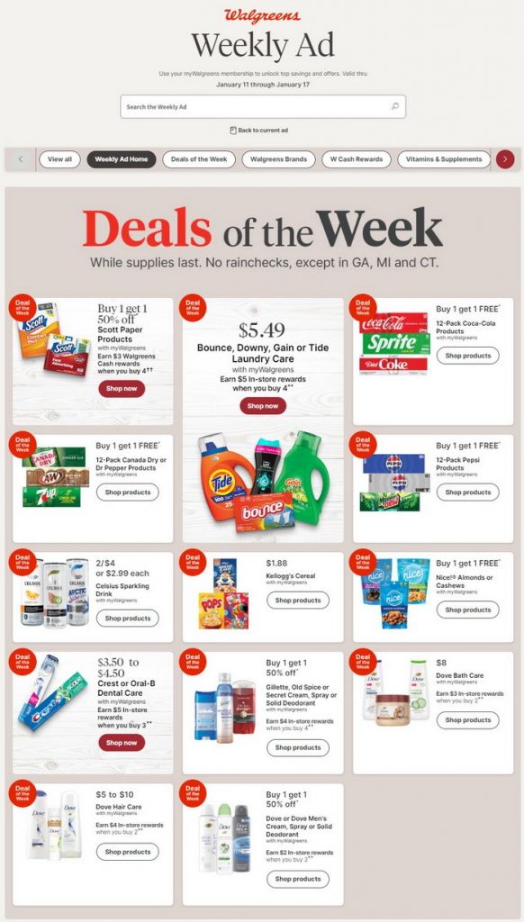 Walgreens Weekly Ad Jan 11 – Jan 17, 2026