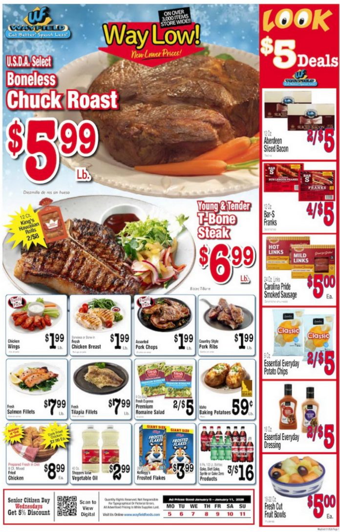 Wayfield Foods Weekly Ad Jan 05 – Jan 11, 2026