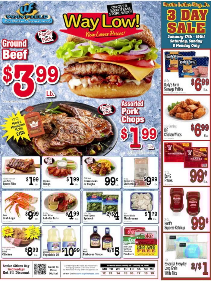 Wayfield Foods Weekly Ad Jan 12 – Jan 19, 2026
