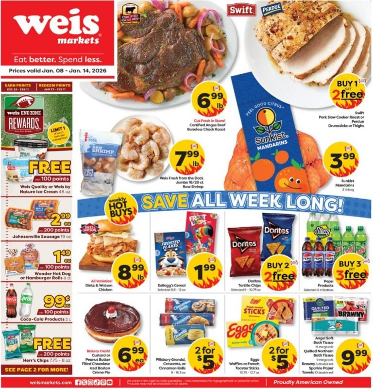 Weis Markets Weekly Ad Jan 08 – Jan 14, 2026 (Valentine's Day Promotion ...