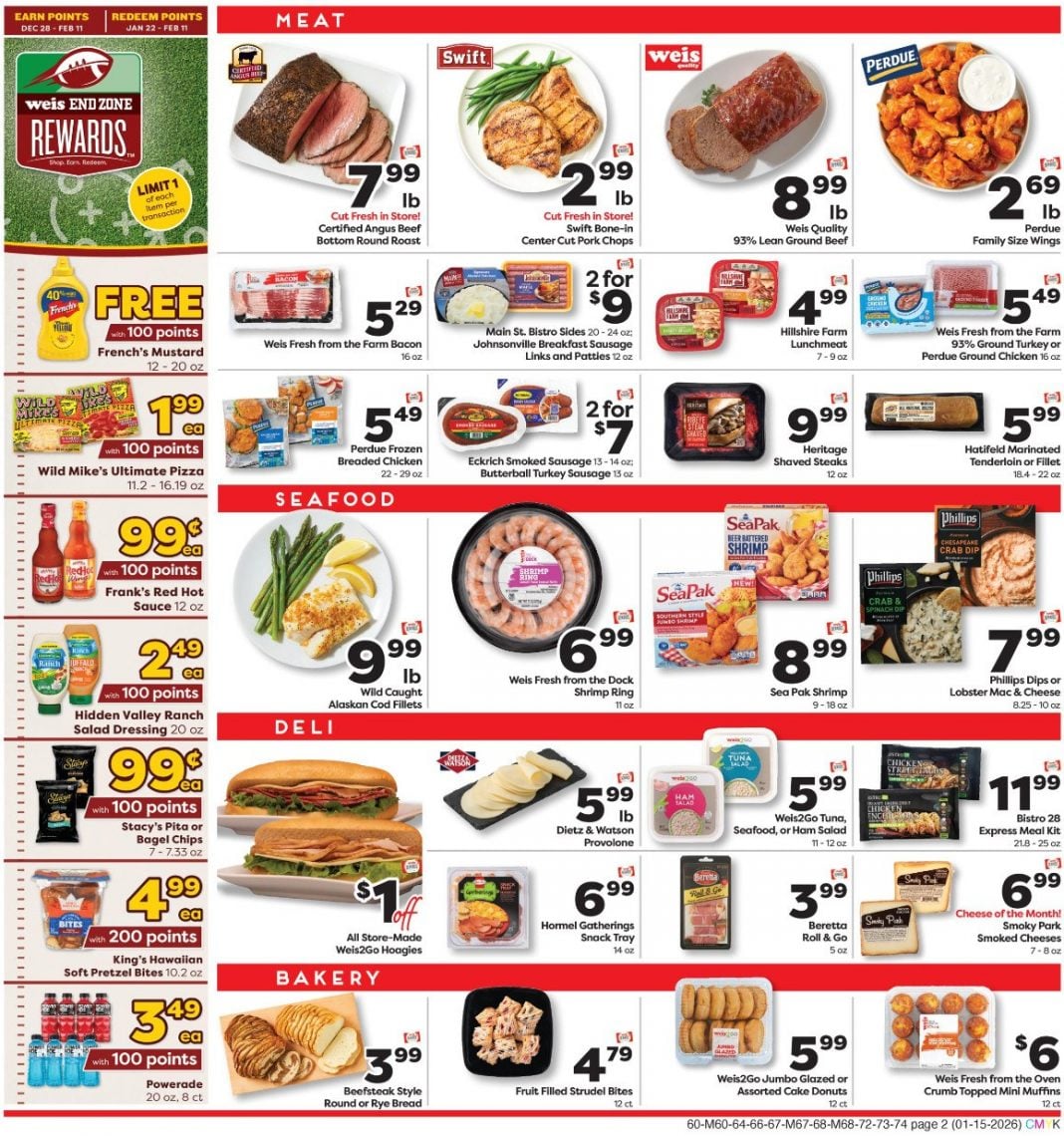 Weis Markets Weekly Ad Jan 15 – Jan 21, 2026