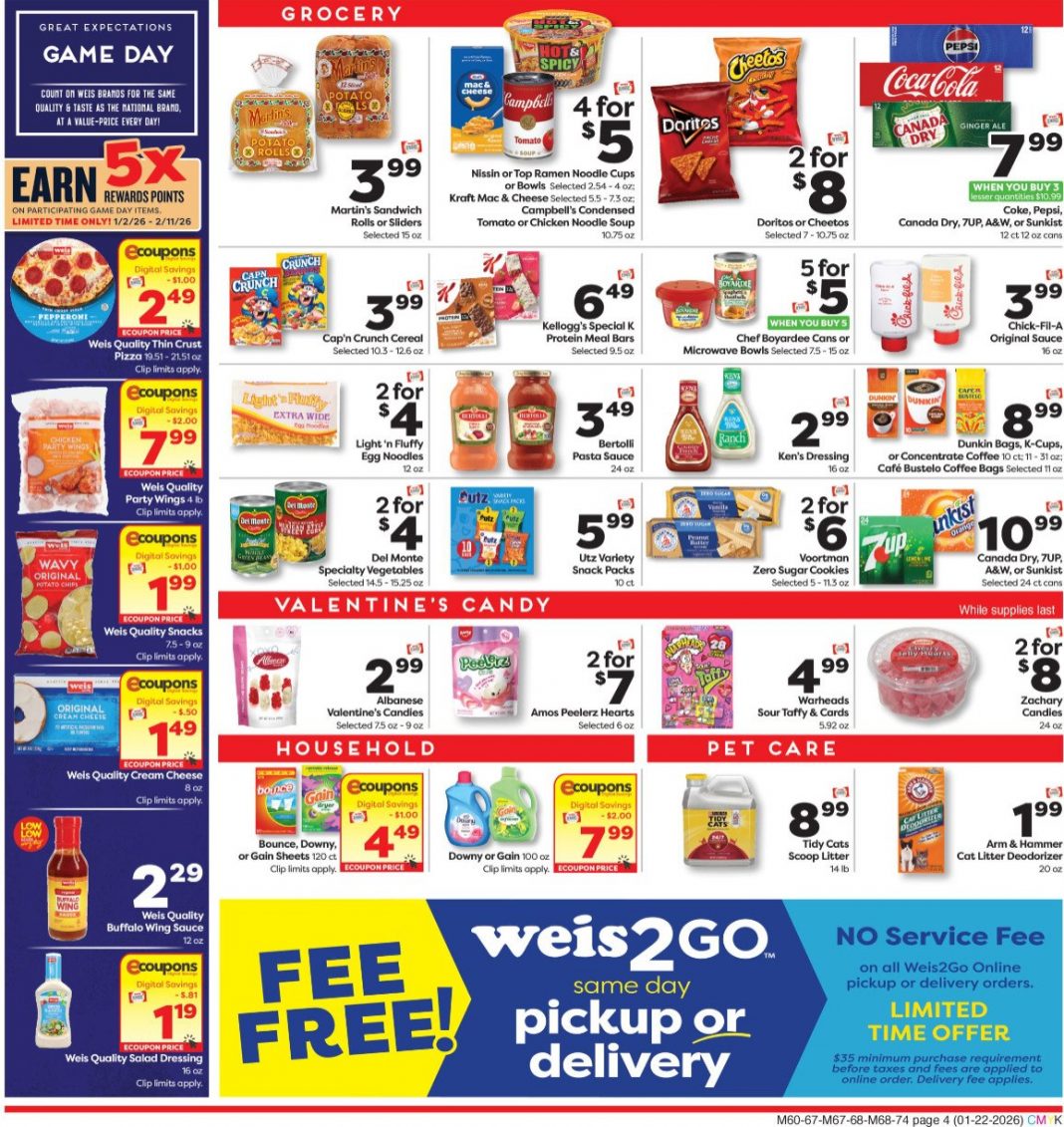 Weis Markets Weekly Ad Jan 22 – Jan 28, 2026