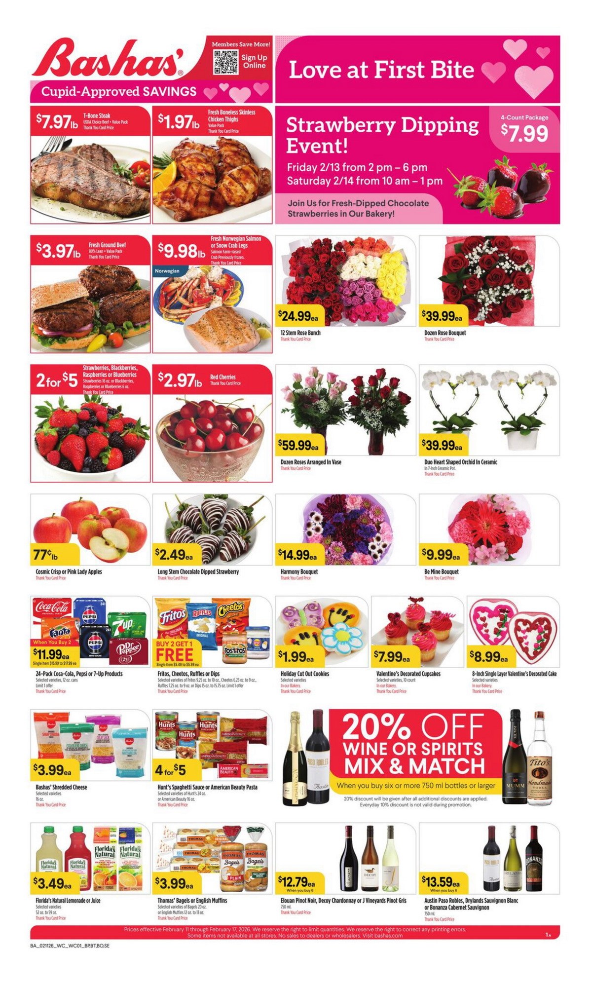 Bashas Weekly Ad Feb 11 – Feb 17, 2026 (Valentine's Day Promotion Included)