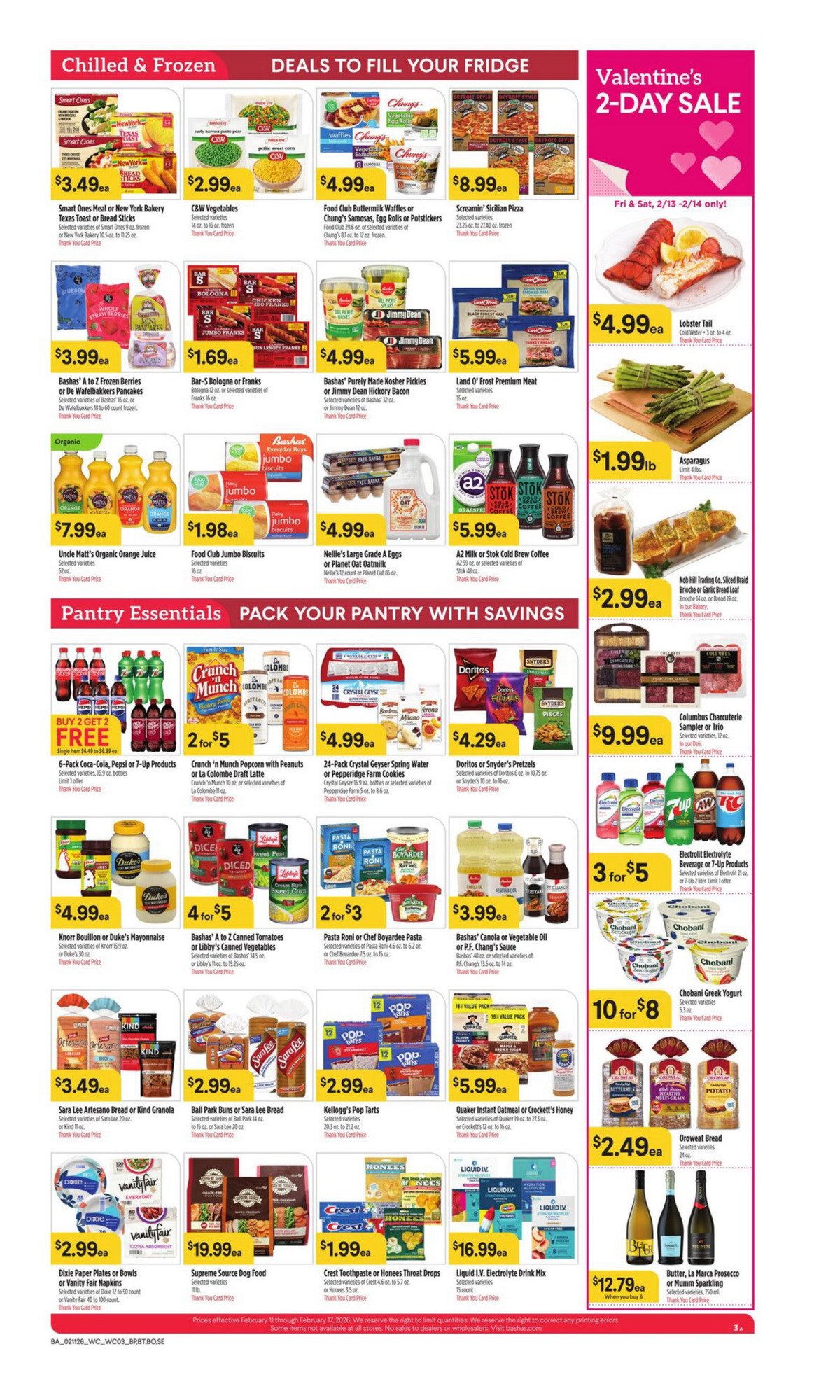 Bashas Weekly Ad Feb 11 – Feb 17, 2026 (Valentine's Day Promotion Included)