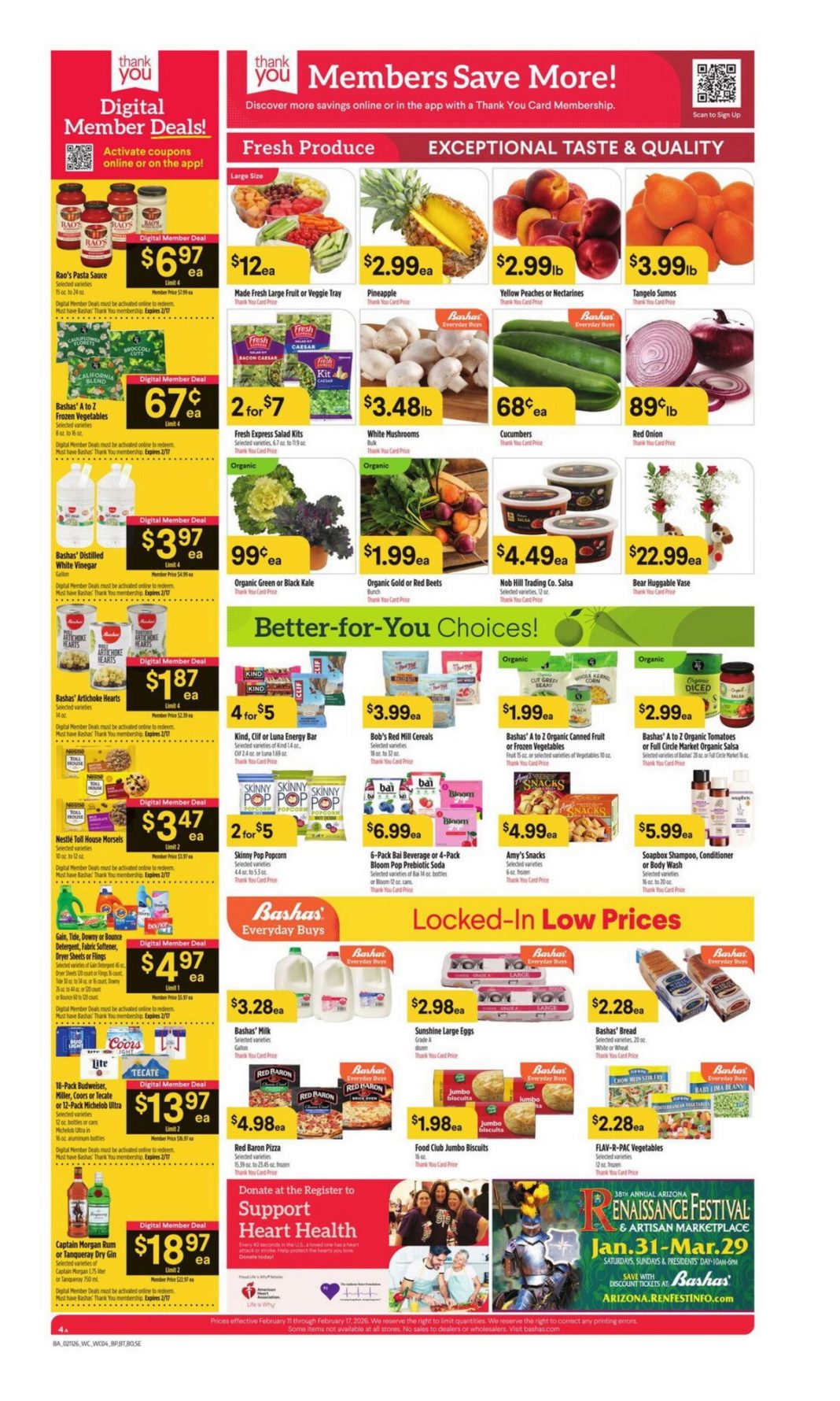 Bashas Weekly Ad Feb 11 – Feb 17, 2026 (Valentine's Day Promotion Included)