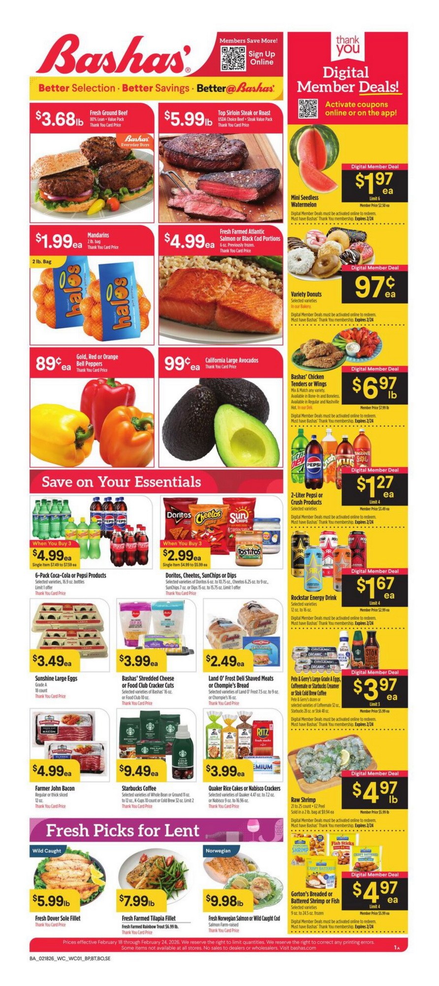 Bashas Weekly Ad Feb 18 – Feb 24, 2026