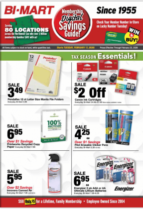 Bi-Mart Membership Digital Savings Guide Feb 17 – Feb 23, 2026