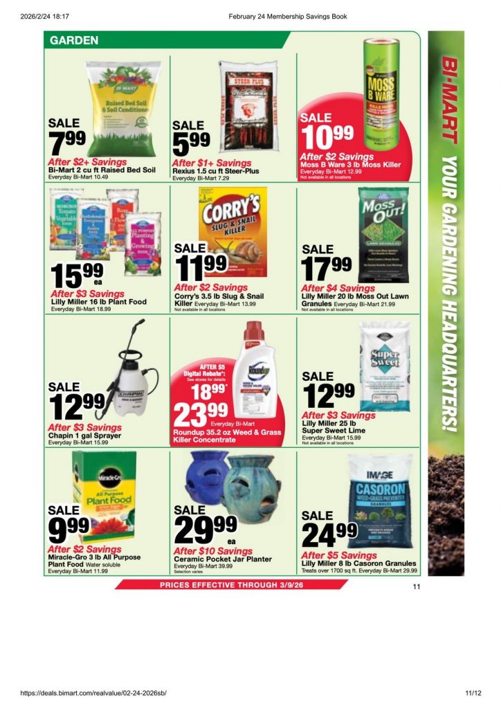 Bi-Mart Membership Savings Book Feb 24 – Mar 09, 2026
