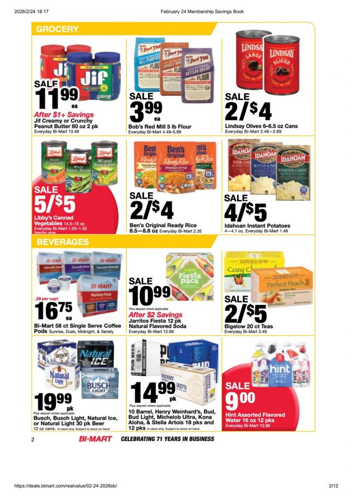 Bi-Mart Membership Savings Book Feb 24 – Mar 09, 2026