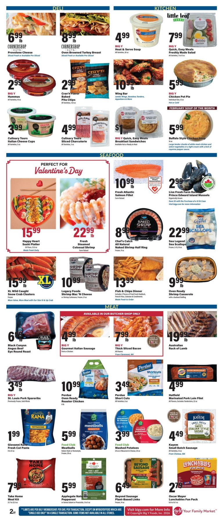 Big Y Weekly Ad Feb 12 – Feb 18, 2026 (Valentine's Day Promotion Included)
