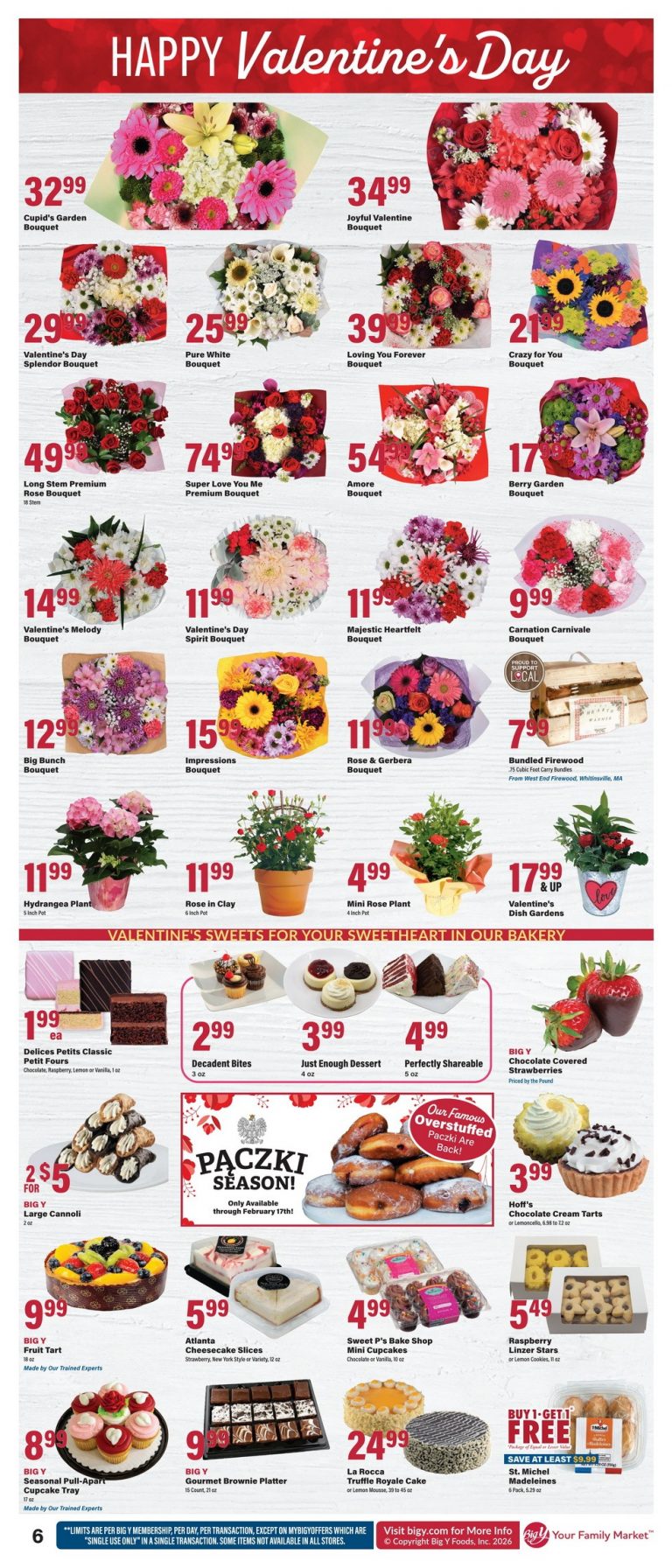 Big Y Weekly Ad Feb 12 – Feb 18, 2026 (Valentine's Day Promotion Included)