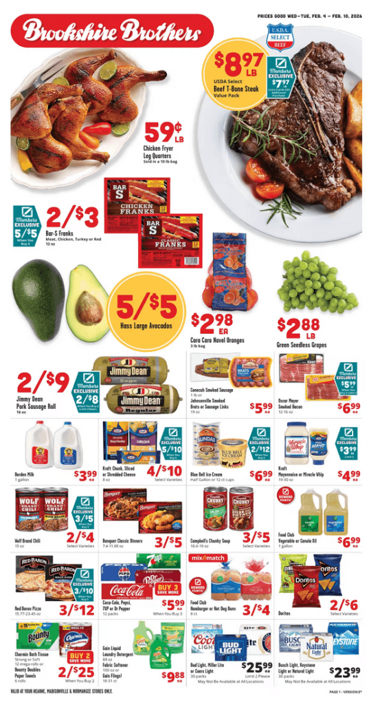 Brookshire Brothers Weekly Ad Feb 04 – Feb 10, 2026