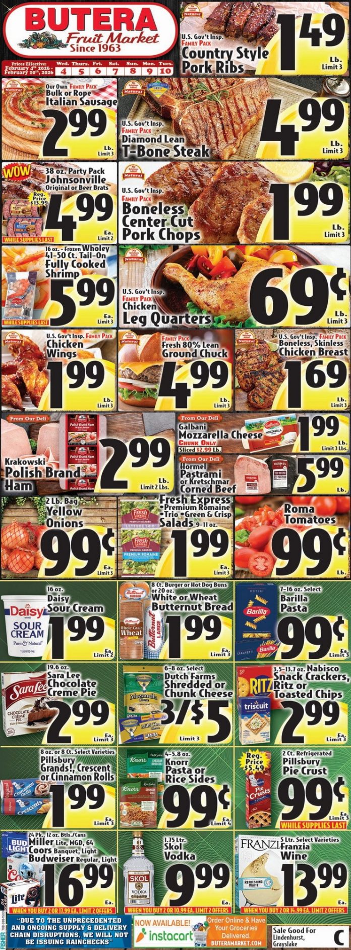 Butera Weekly Ad Feb 04 – Feb 10, 2026