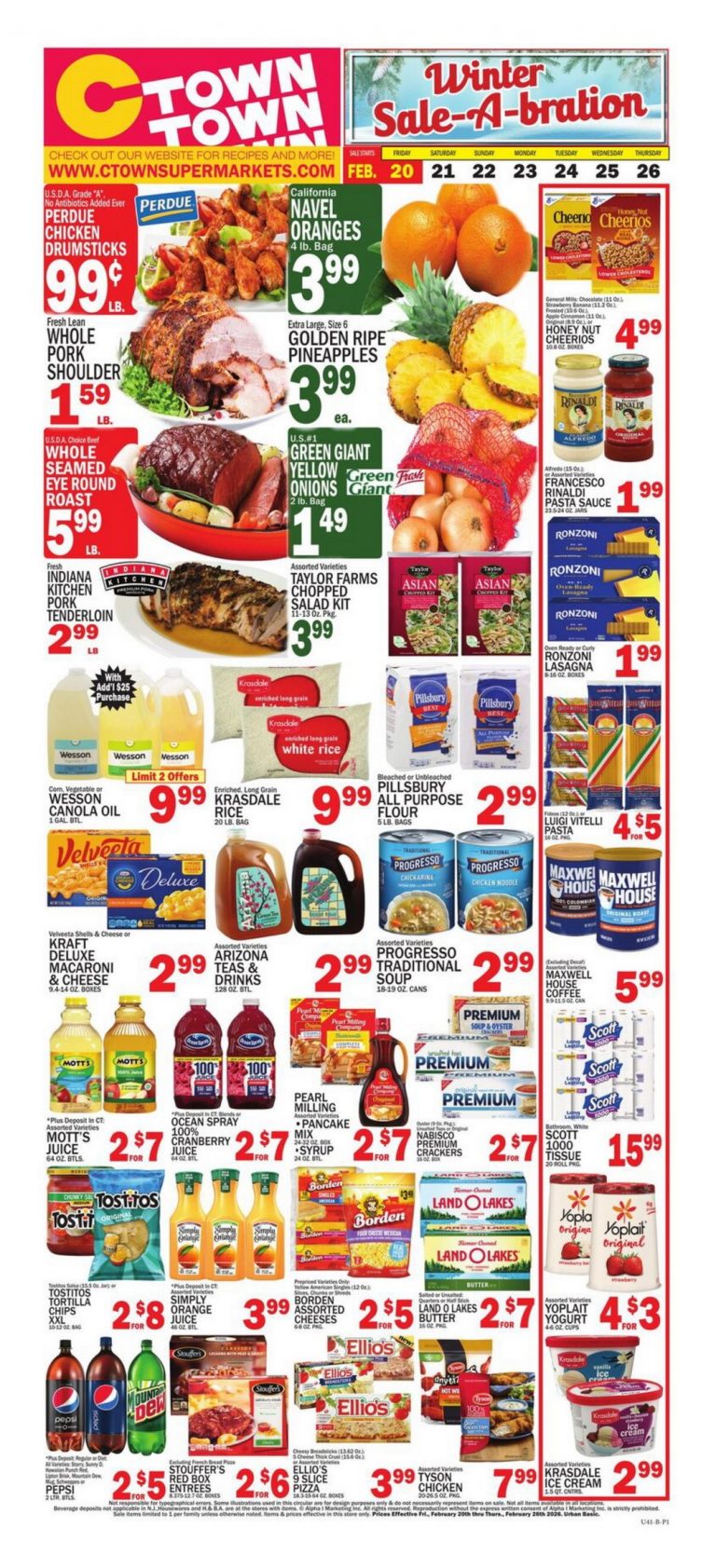 C-Town Weekly Ad Feb 20 – Feb 26, 2026
