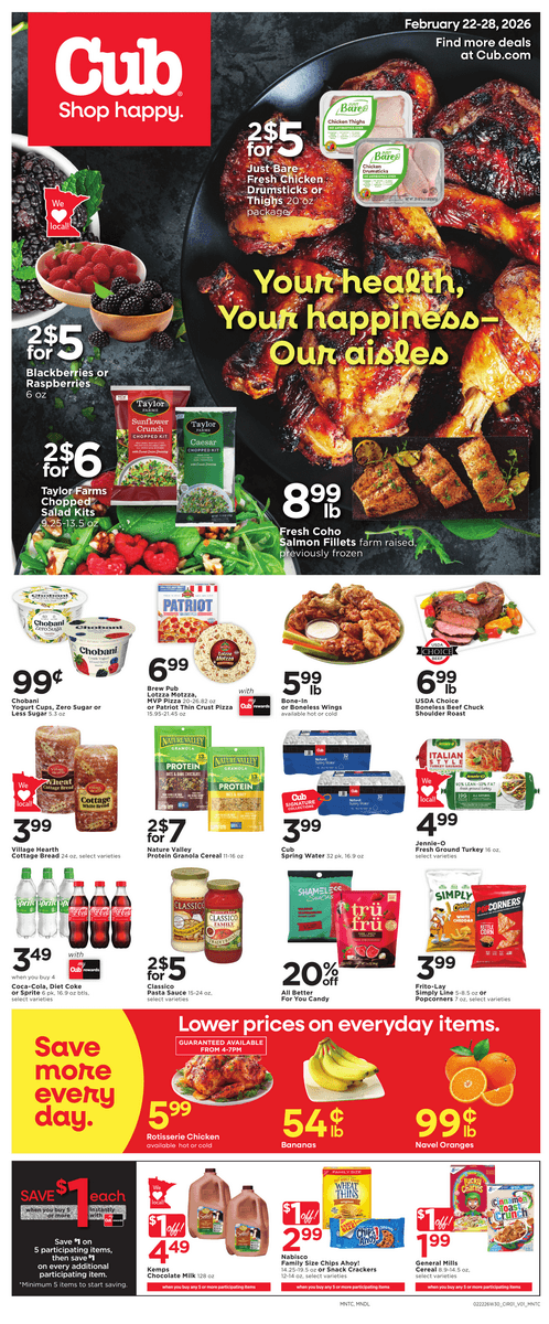 Cub Foods Weekly Ad Feb 22 – Feb 28, 2026