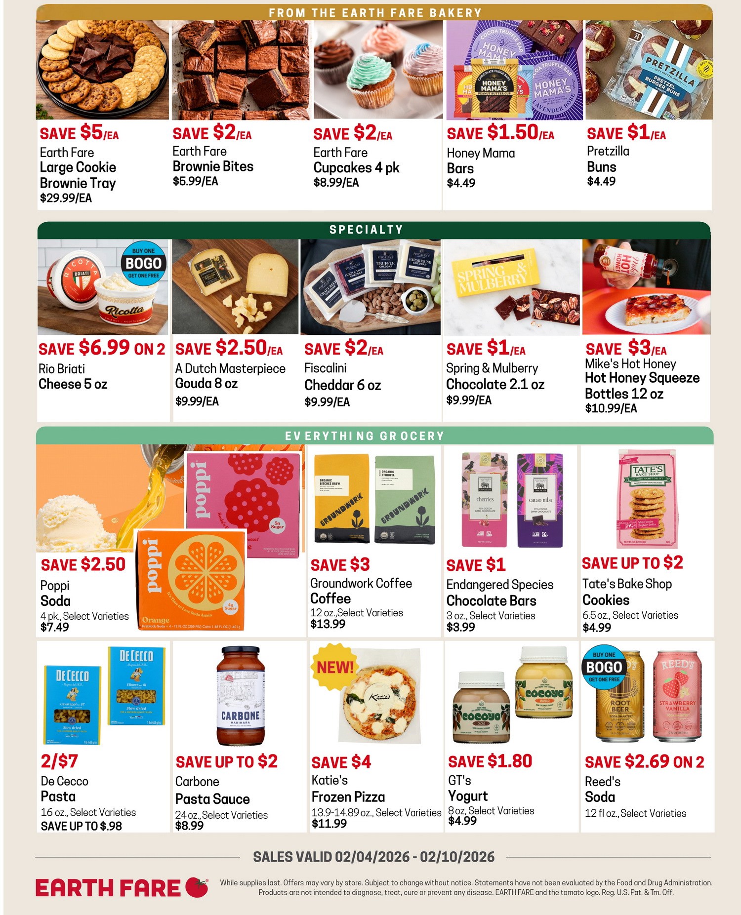 Earth Fare Weekly Ad Feb 04 – Feb 10, 2026