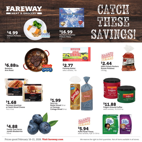 Fareway Weekly Ad Feb 16 – Feb 21, 2026