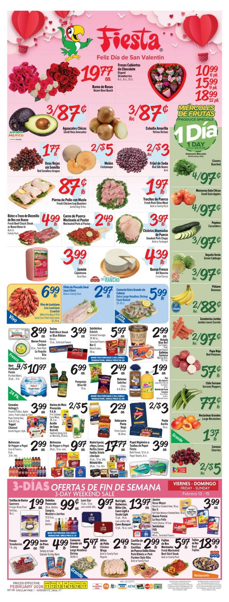 Fiesta Mart Weekly Ad Feb 11 – Feb 17, 2026 (Valentine's Day Promotion ...