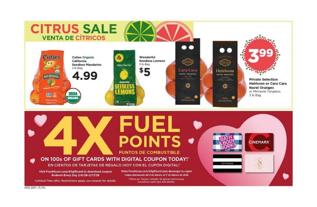 Food 4 Less Weekly Ad Feb 04 – Feb 10, 2026