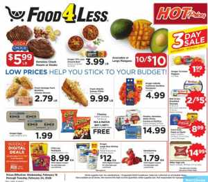 Food 4 Less Weekly Ad Feb 18 – Feb 24, 2026