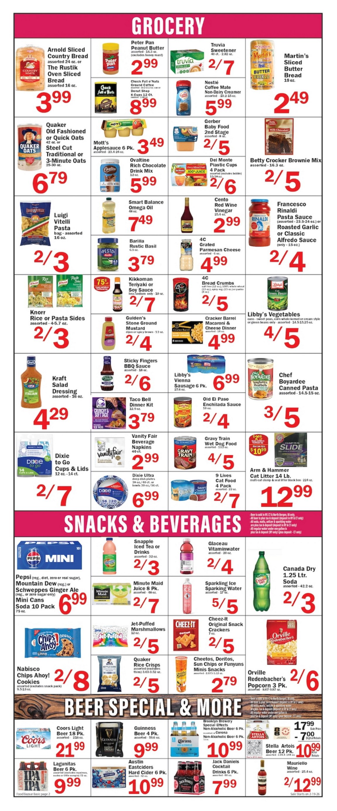 Food Bazaar Weekly Ad Feb 19 – Feb 25, 2026