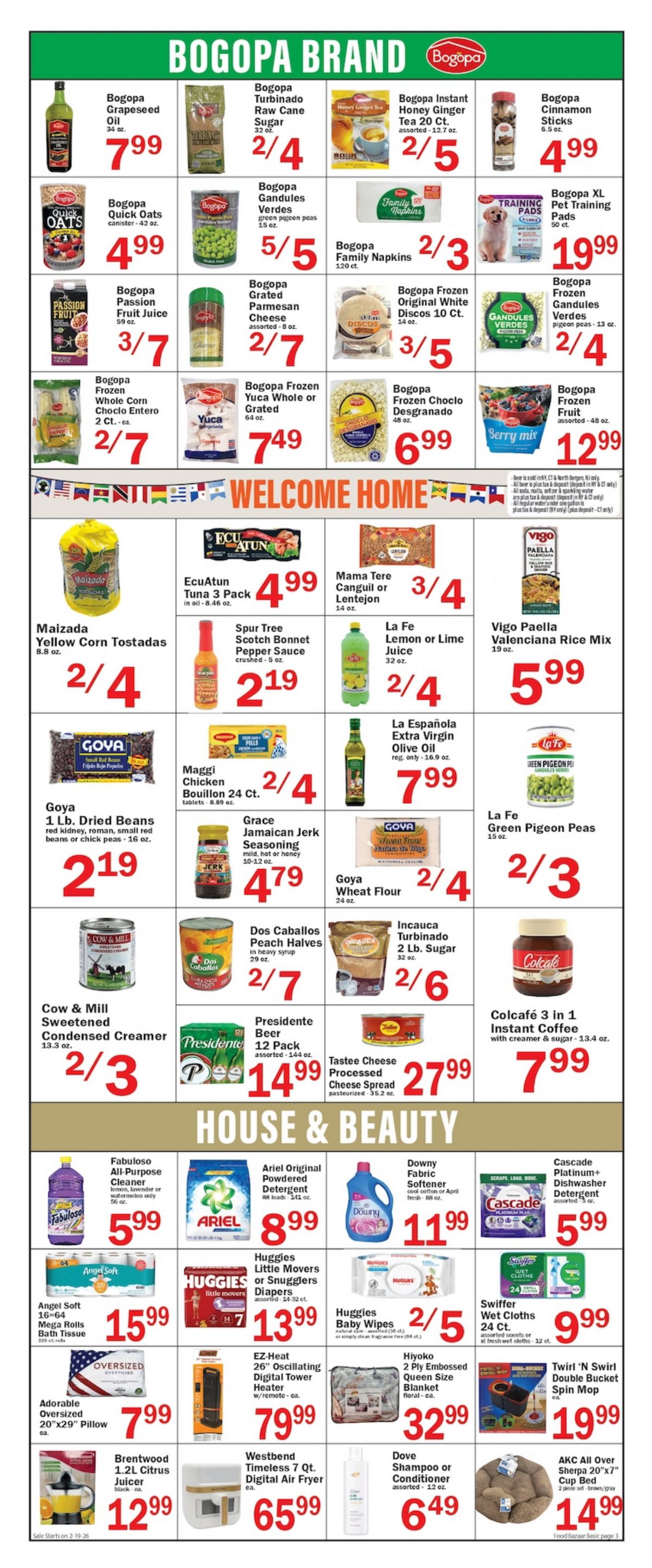 Food Bazaar Weekly Ad Feb 19 – Feb 25, 2026