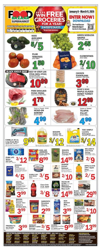 Food Bazaar Weekly Ad Feb 26 – Mar 04, 2026