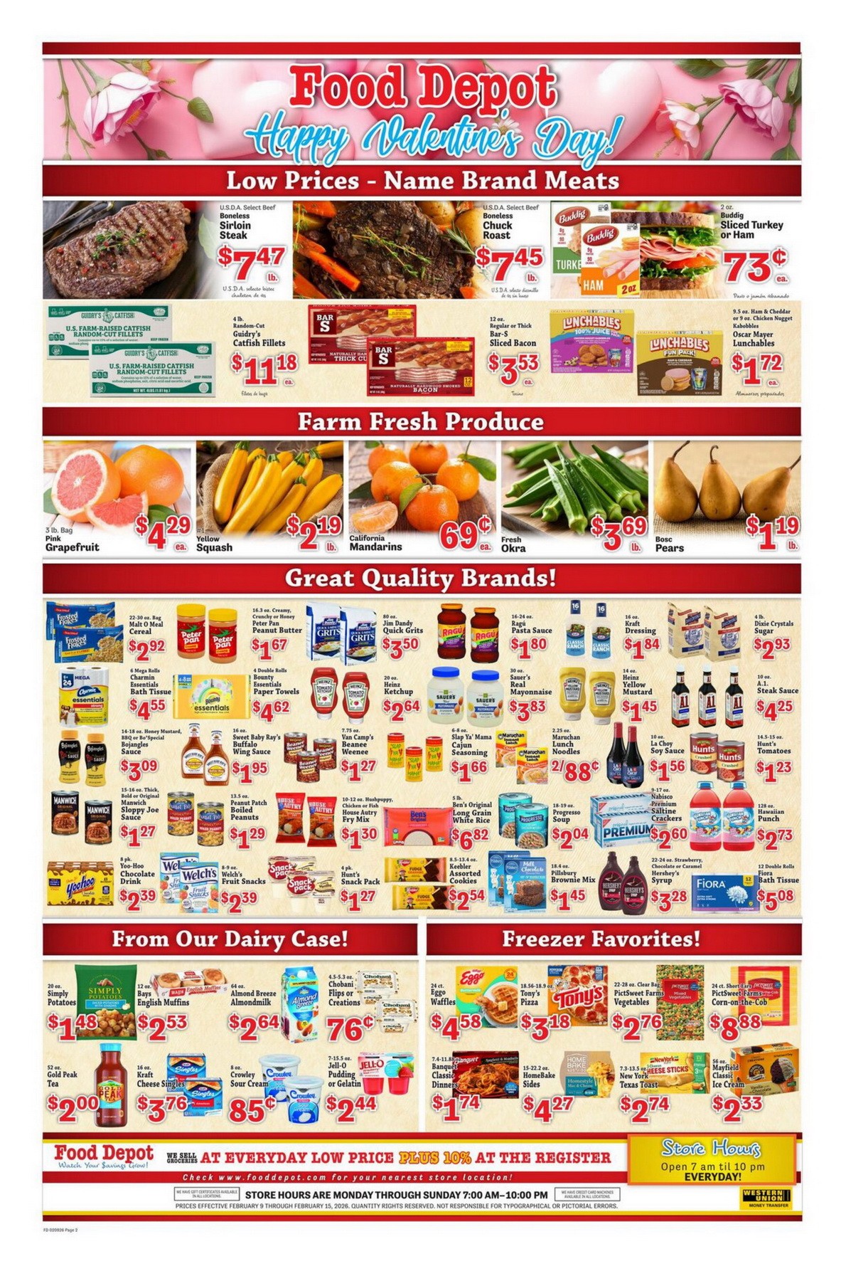 Food Depot Weekly Ad Feb 09 – Feb 15, 2026 (Valentine's Day Promotion ...
