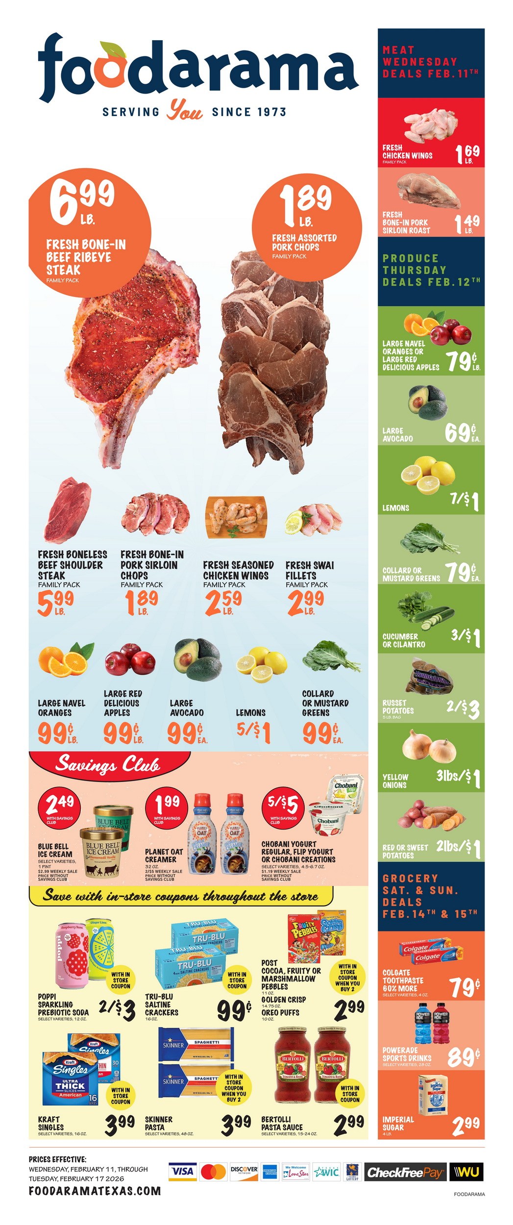 Foodarama Weekly Ad Feb 11 – Feb 17, 2026