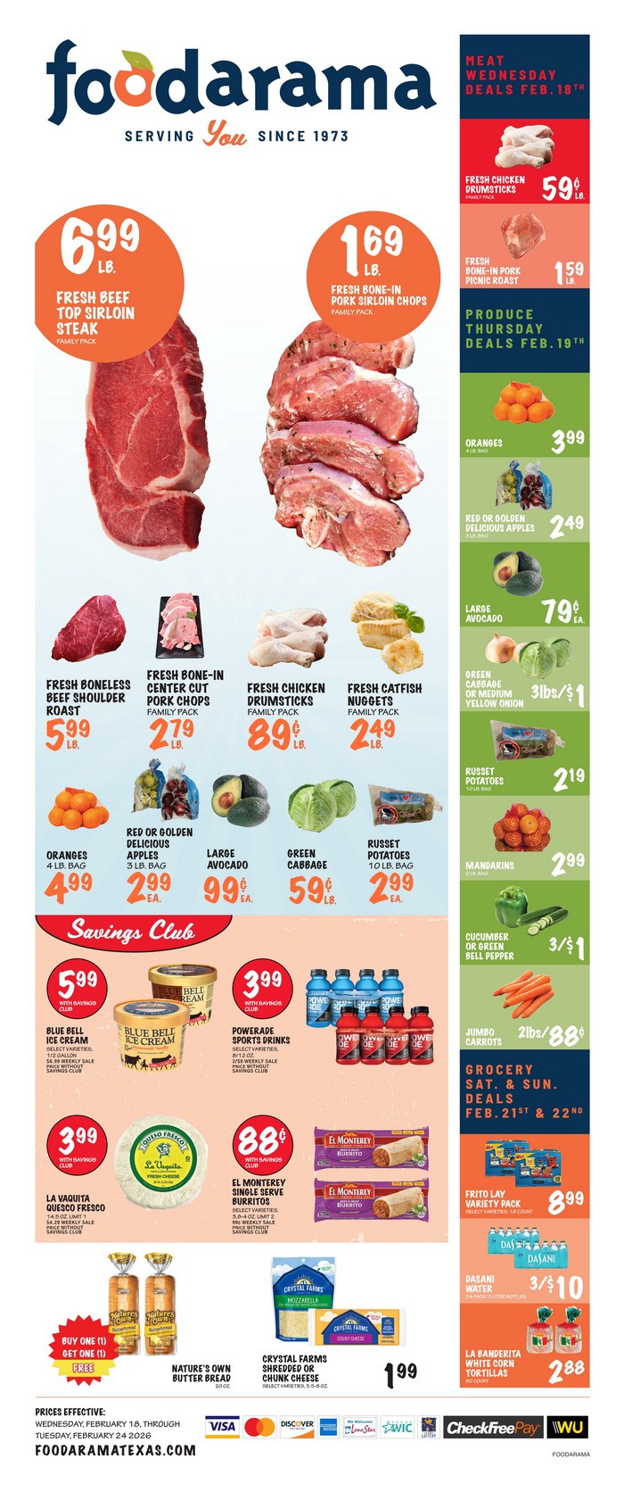 Foodarama Weekly Ad Feb 18 – Feb 24, 2026