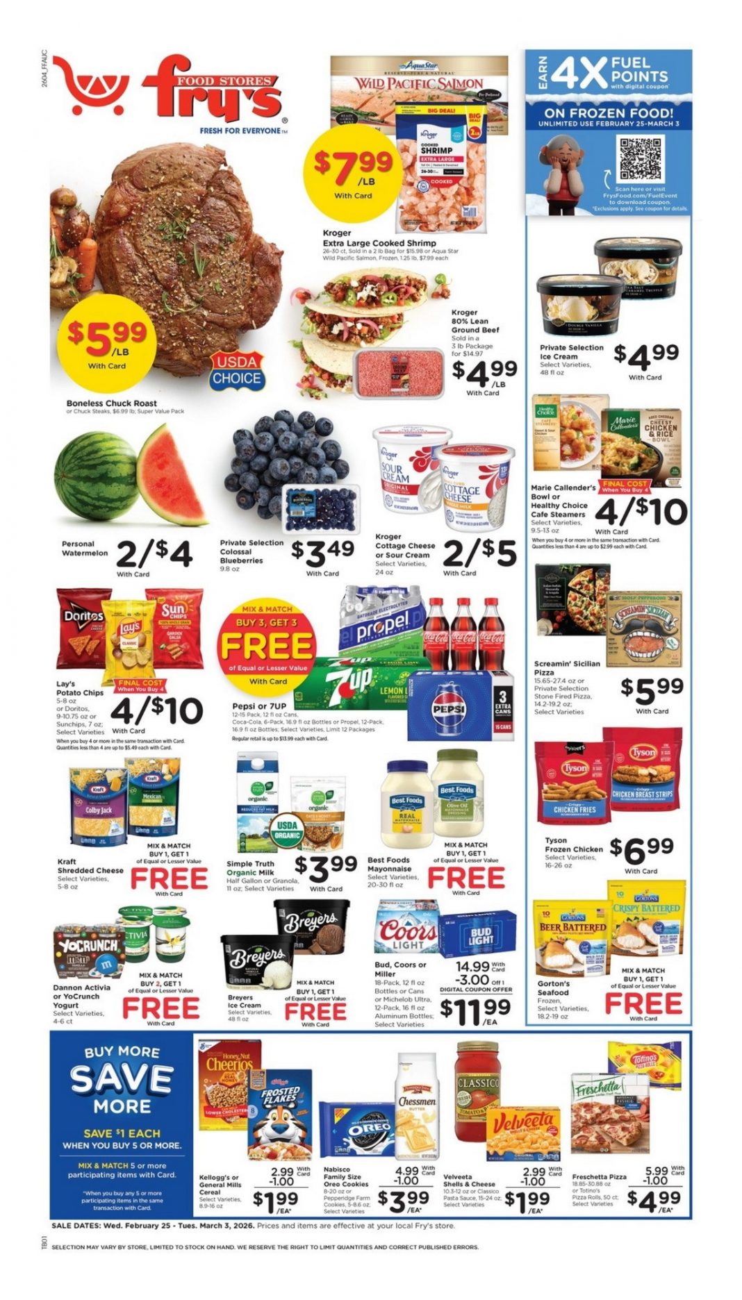 Fry's Food Weekly Ad Feb 25 – Mar 03, 2026