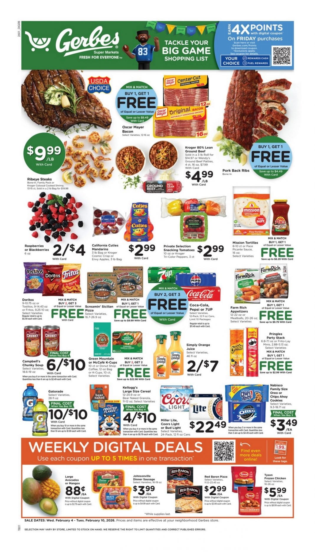 Gerbes Weekly Ad Feb 04 – Feb 10, 2026 (Valentine's Day Promtion Included)