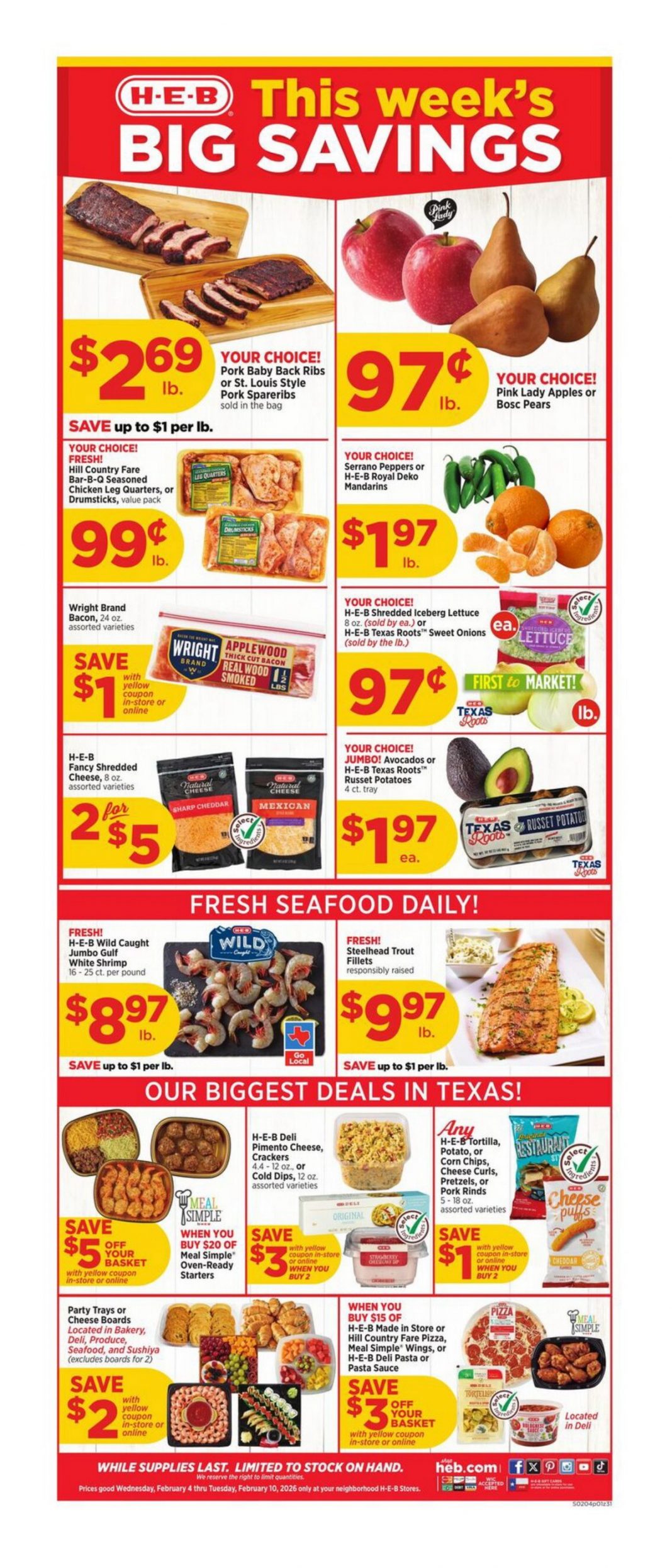 HEB Weekly Ad Feb 04 – Feb 10, 2026