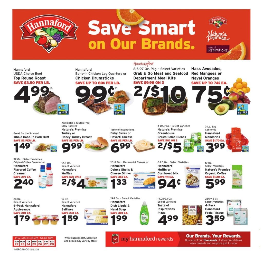 Hannaford Weekly Ad Feb 22 – Feb 28, 2026