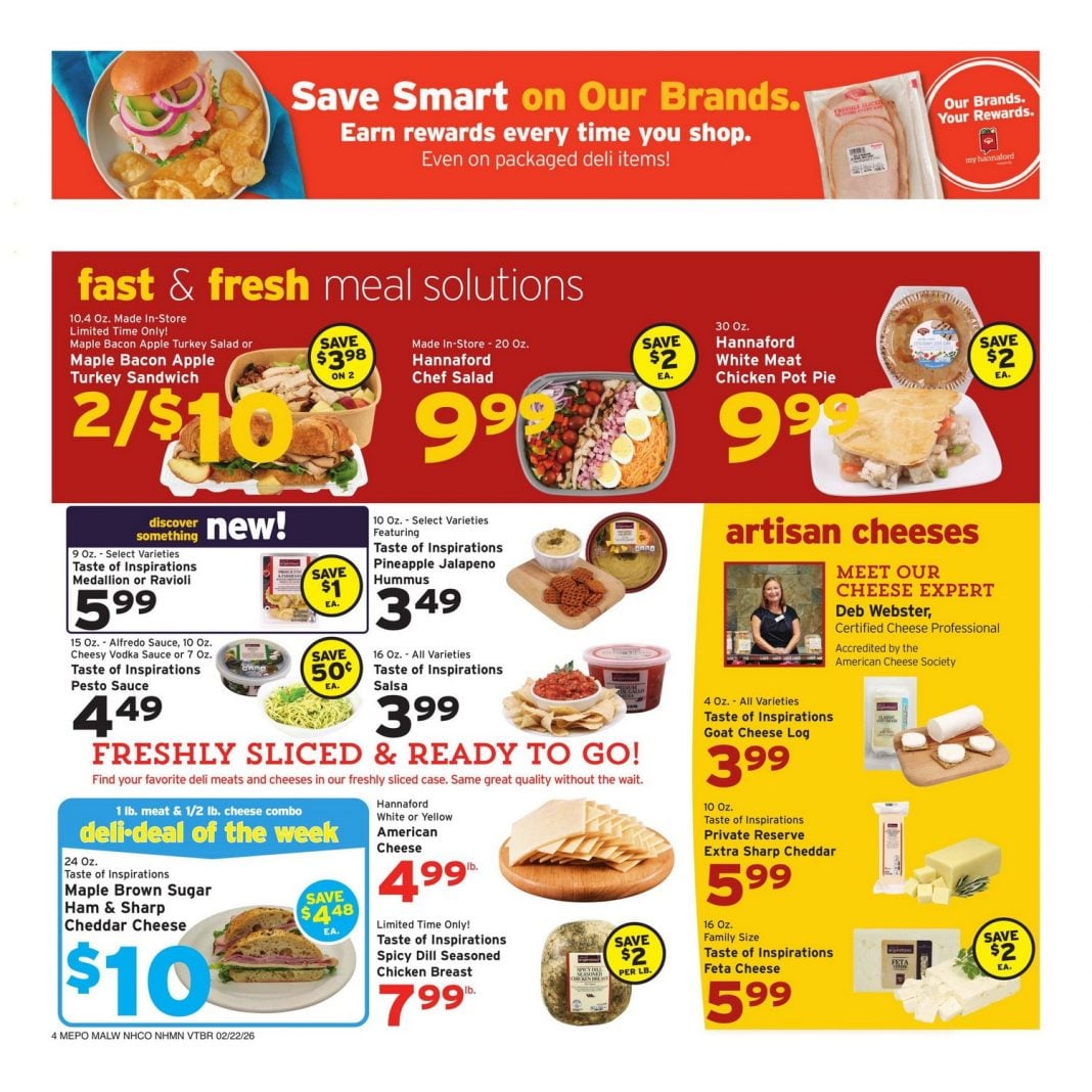 Hannaford Weekly Ad Feb 22 – Feb 28, 2026