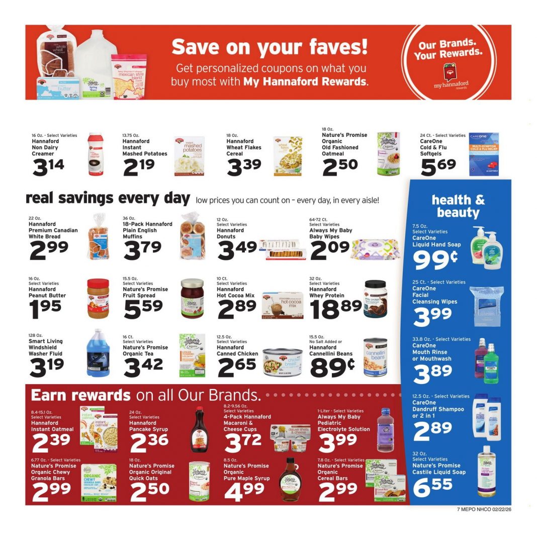 Hannaford Weekly Ad Feb 22 – Feb 28, 2026