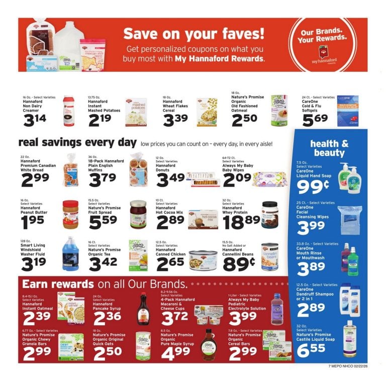 Hannaford Weekly Ad Feb 22 – Feb 28, 2026