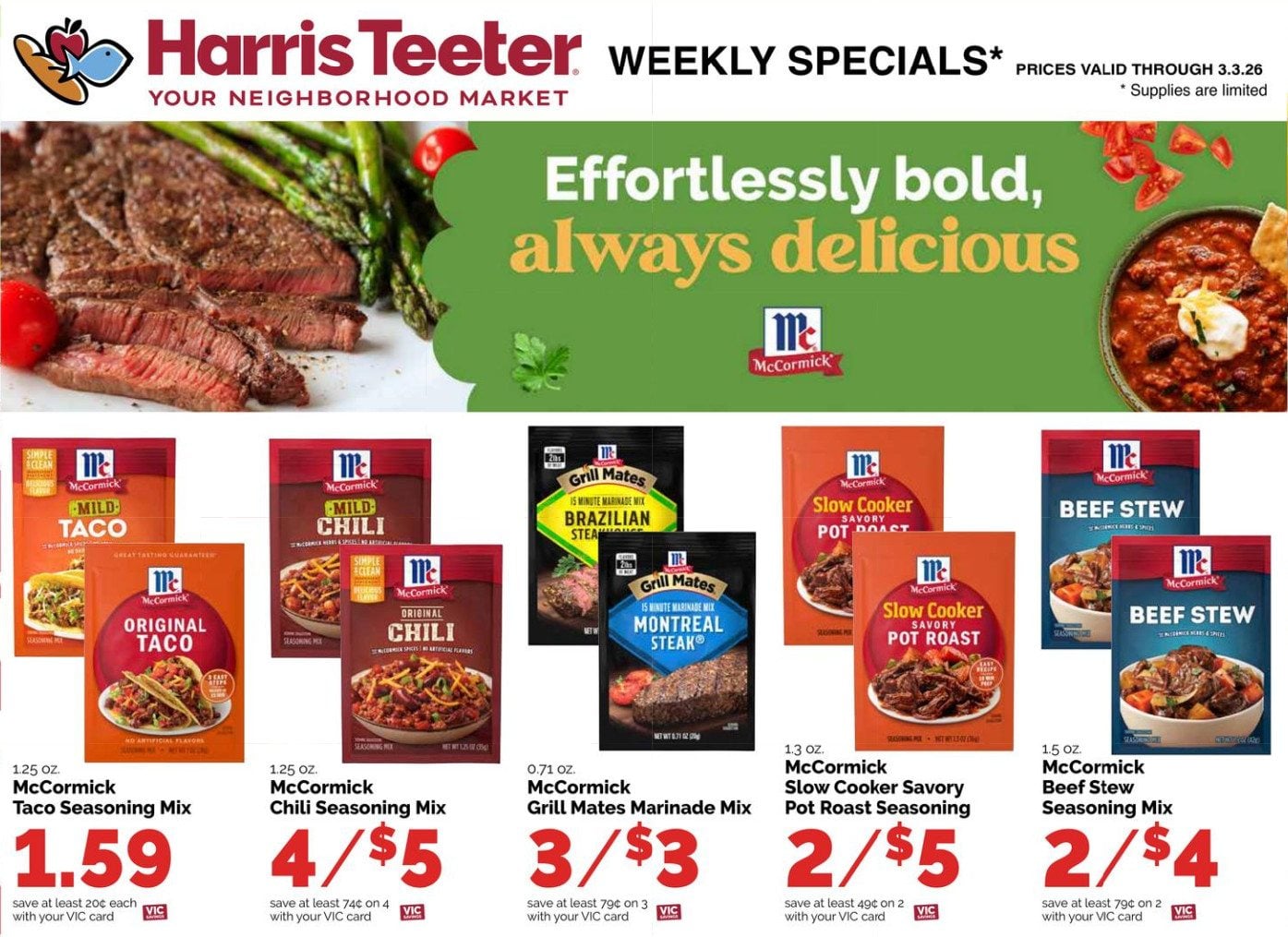 Harris Teeter Weekly Ad Feb 25 – Mar 03, 2026
