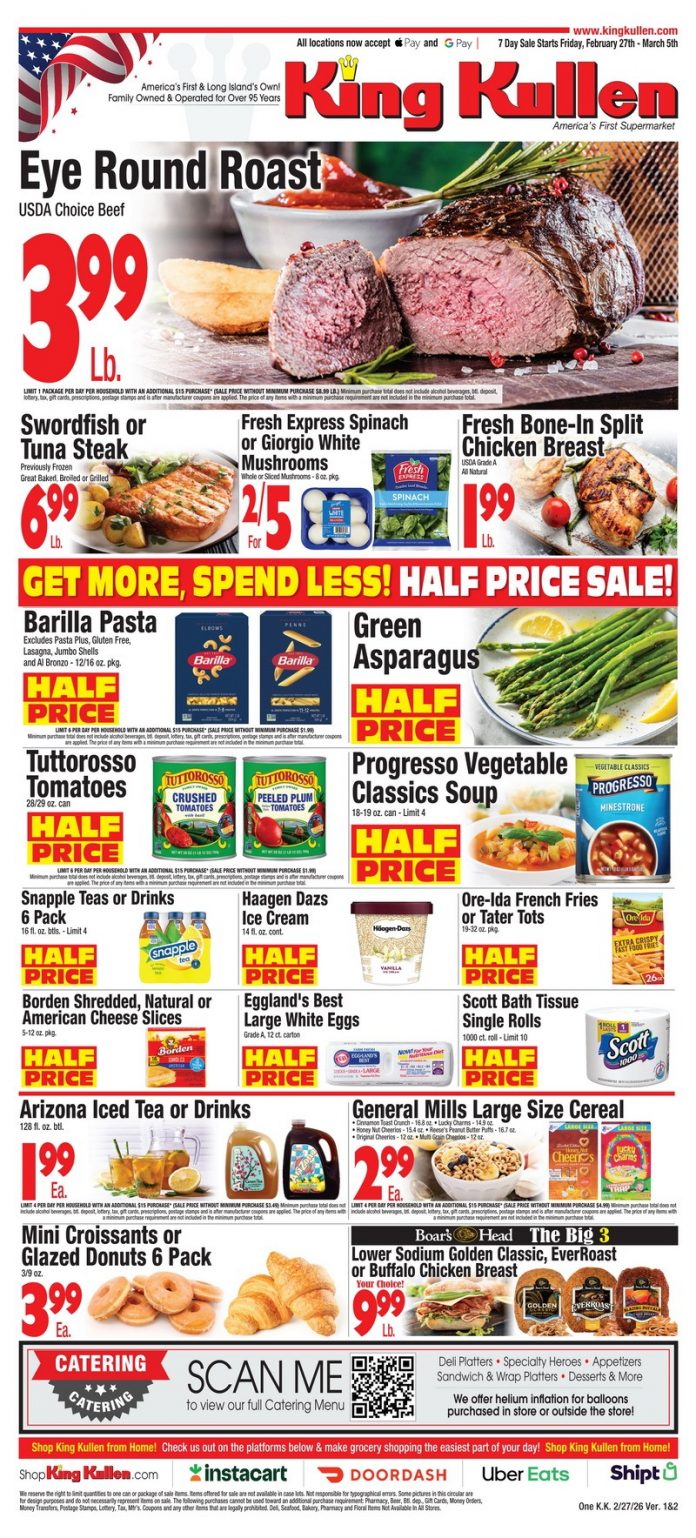 King Kullen Weekly Ad Feb 27 – Mar 05, 2026