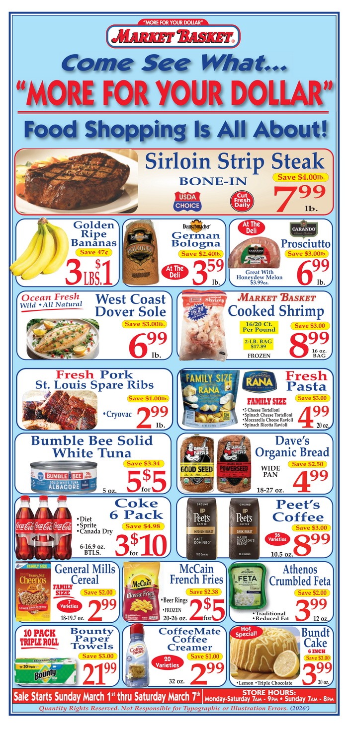 Market Basket Weekly Ad Mar 01 – Mar 07, 2026