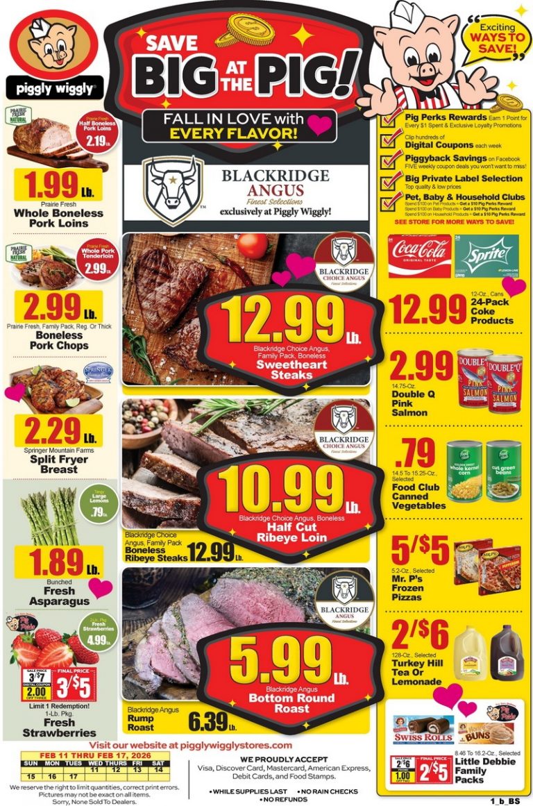 Piggly Wiggly Weekly Ad Feb 11 – Feb 17, 2026 (Valentine's Day ...
