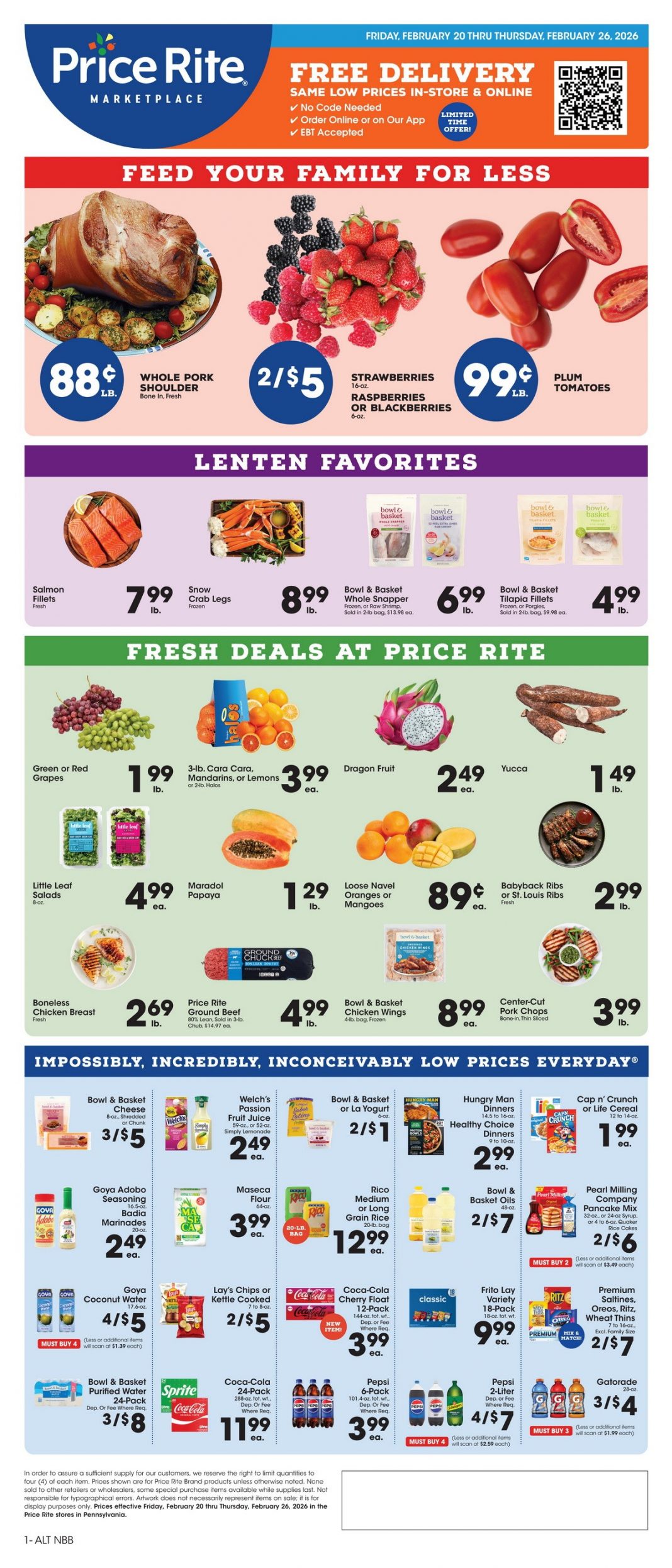 Price Rite Weekly Ad Feb 20 – Feb 26, 2026