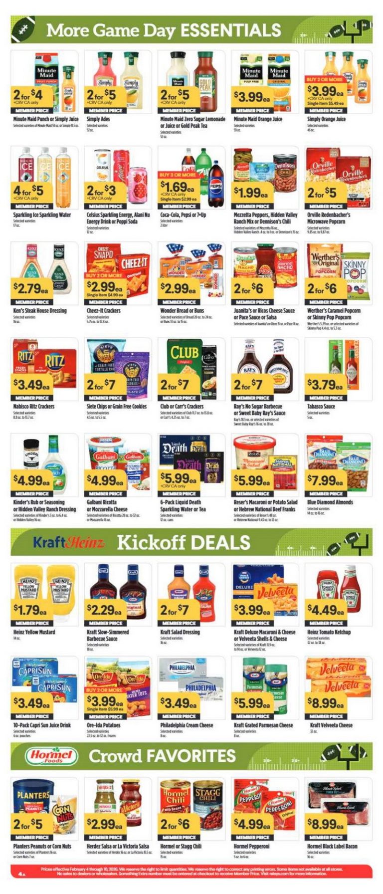 Raley's Supermarkets Weekly Ad Feb 04 – Feb 10, 2026